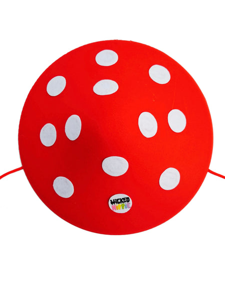 Red Mushroom Hat Shroomin' Mushroom Cap Shroom Hat – Wicked Hippie